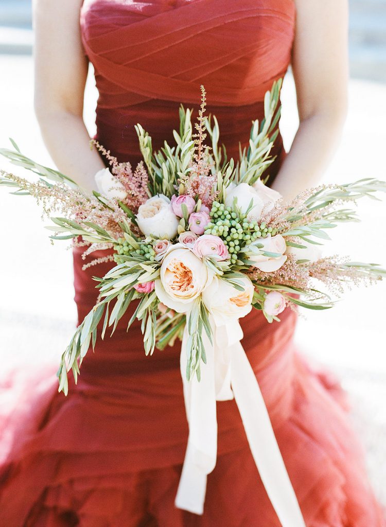 A Colorful Wedding Dress at this Destination Wedding in Greece - The ...
